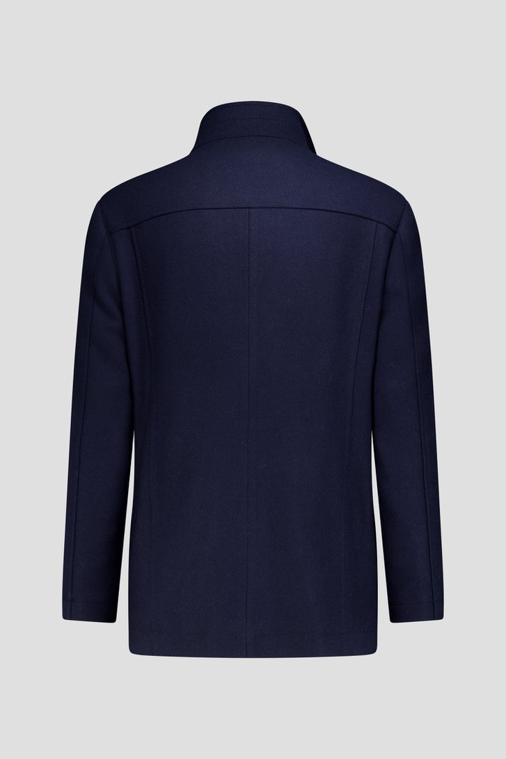 Navy mantel met gelaagd effect van Dansaert Blue | 7352394 | Winterjas ...