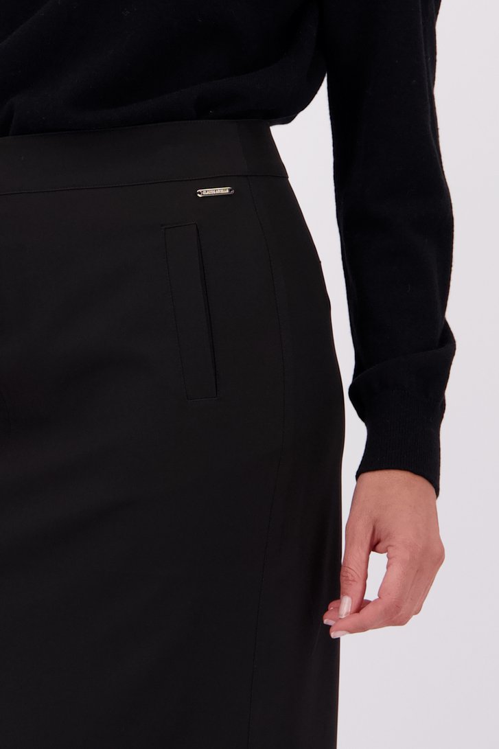 Zwarte knielange rok van Claude Arielle | 7522348 | Dameskleding | e5