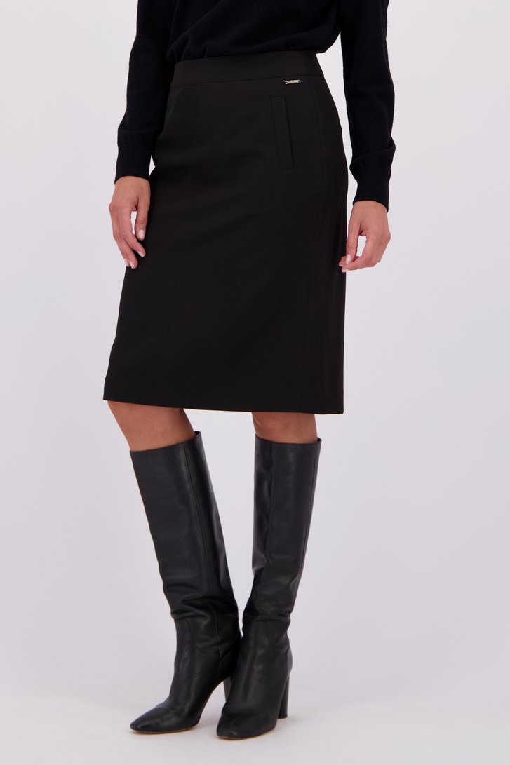 Zwarte knielange rok van Claude Arielle | 7522348 | Dameskleding | e5