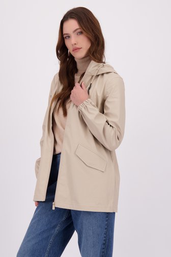 Beige regenjas met kap van JDY | 7503756 | Regenjas dames | e5