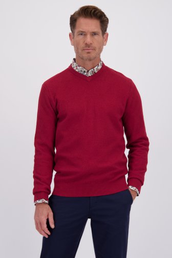 Rode pull met V-hals van Dansaert Blue | 7399884 | test-solden | e5