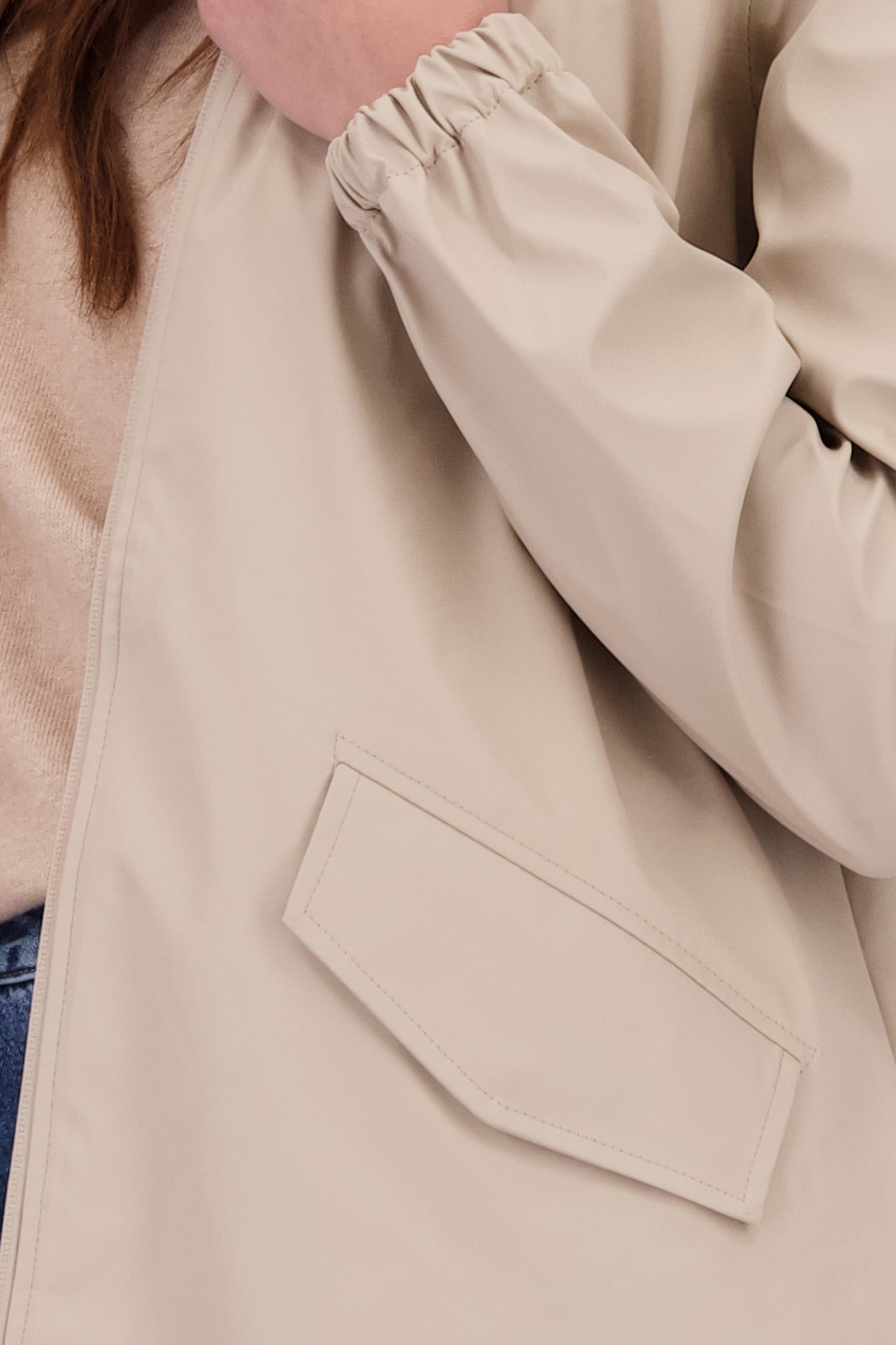 Beige regenjas met kap van JDY | 7503756 | Regenjas dames | e5