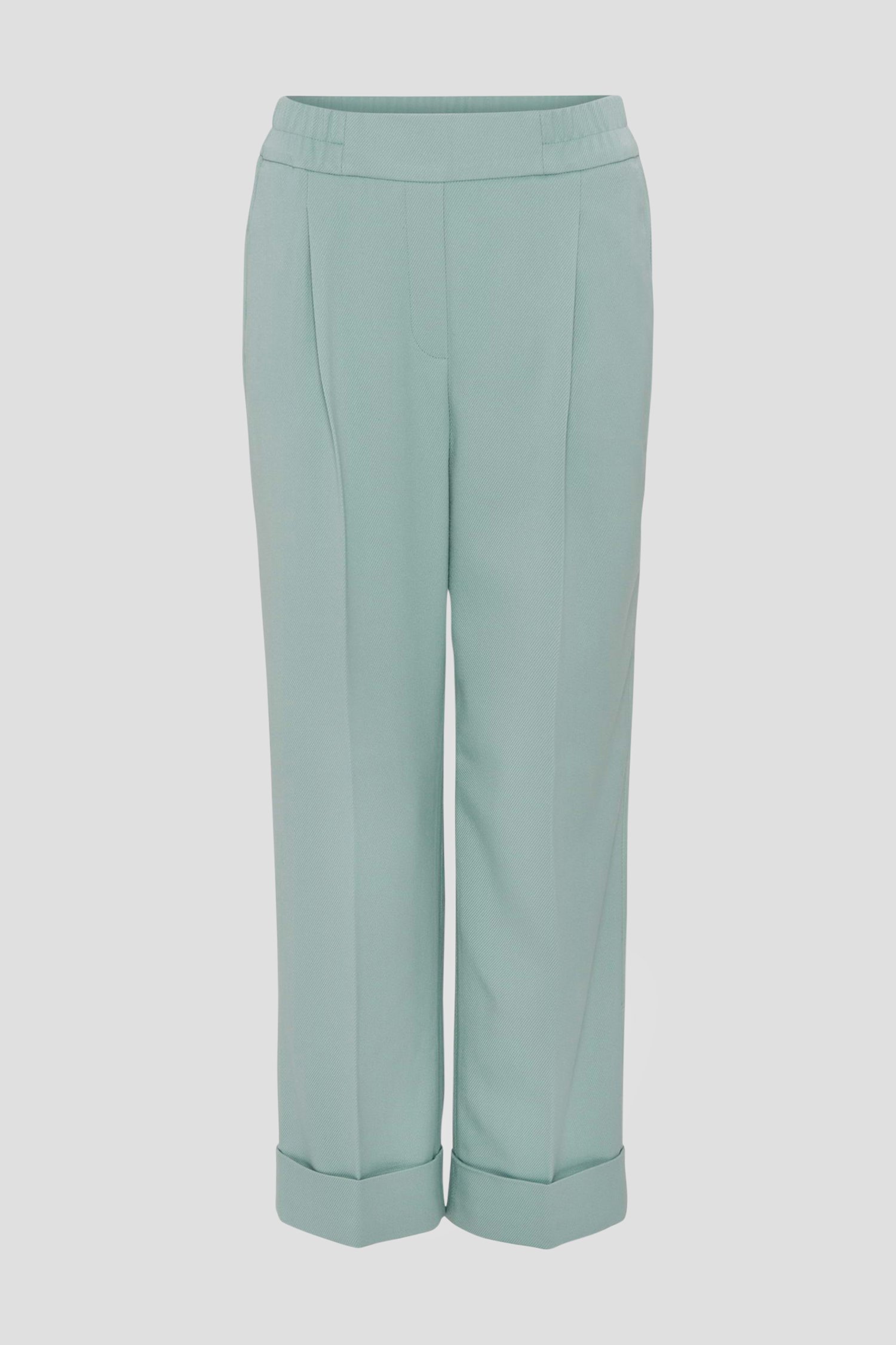 Groene broek met elastische taille -7/8 lengte van Opus | 3435618 ...