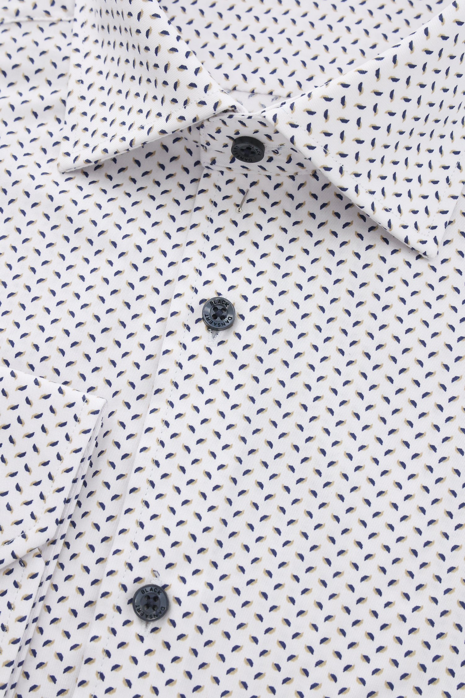 Hemd met fijne print - Regular fit van Dansaert Black | 3603750 | Heren ...