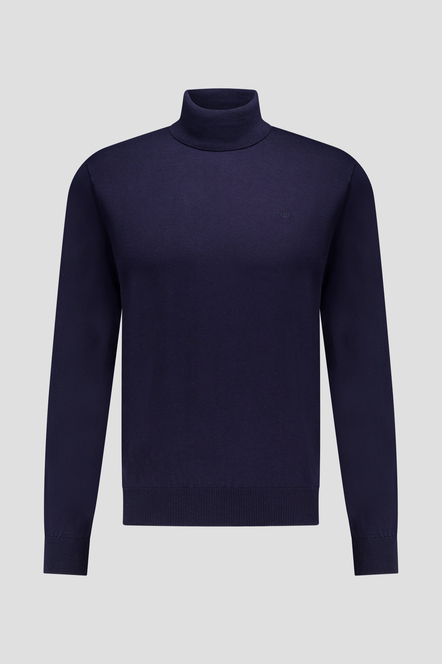 Katoenen trui met rolkraag - donkerblauw van Dansaert Blue | 7548620 ...