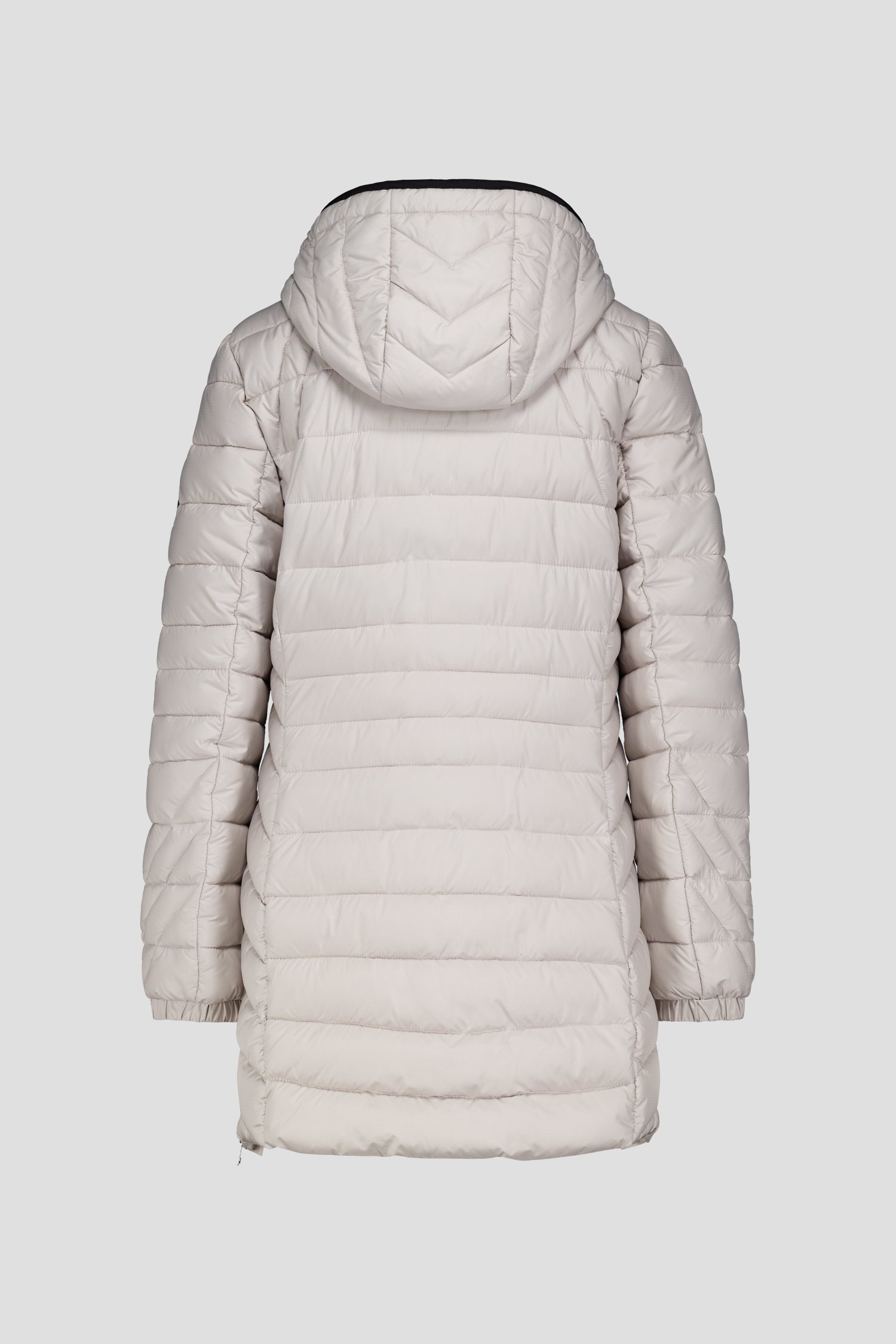 Lange beige regenjas met afneembare kap van Barbara Lebek | 7571656 ...