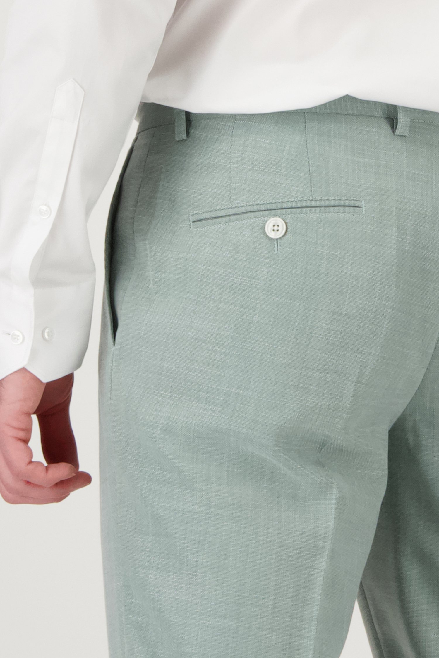 Lichtgroene kostuumbroek – Regular fit van Dansaert Black | 7159610 | e5