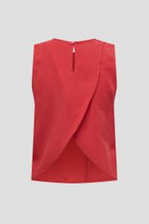Rood topje met overslag op de rug van JDY | 7497995 | Dameskleding | e5